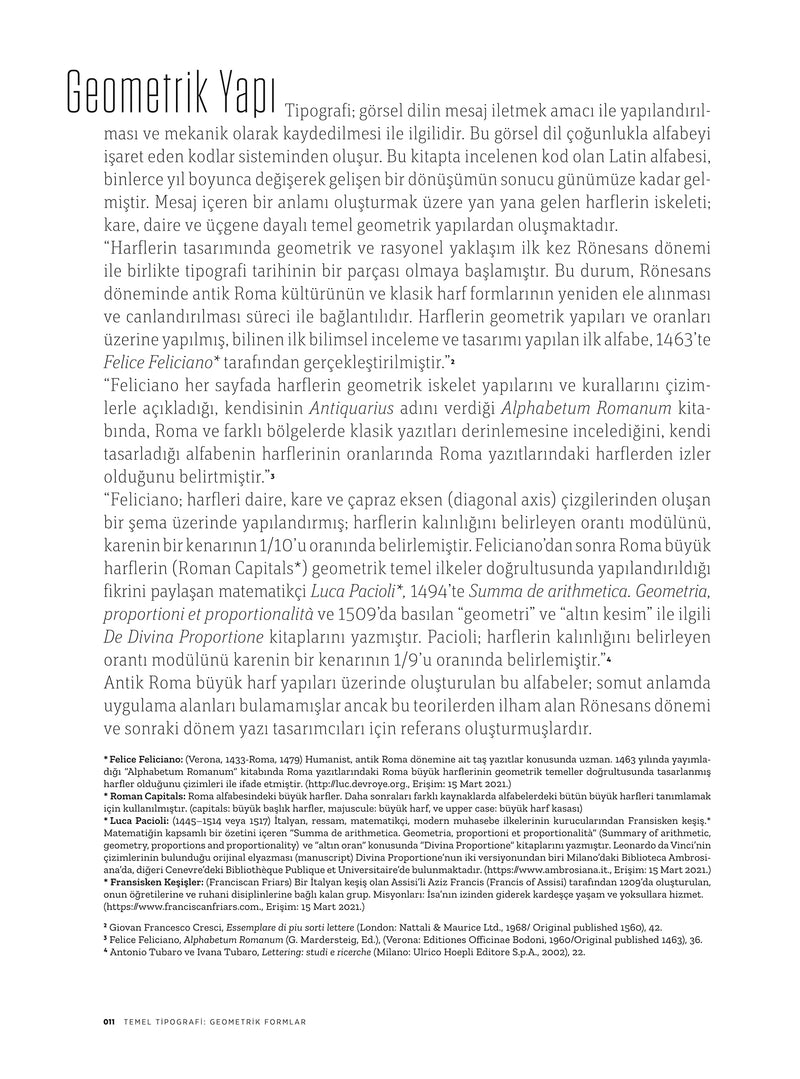 Temel Tipografi - Geometrik, Optik, Organik Formlar | YEM Kitabevi